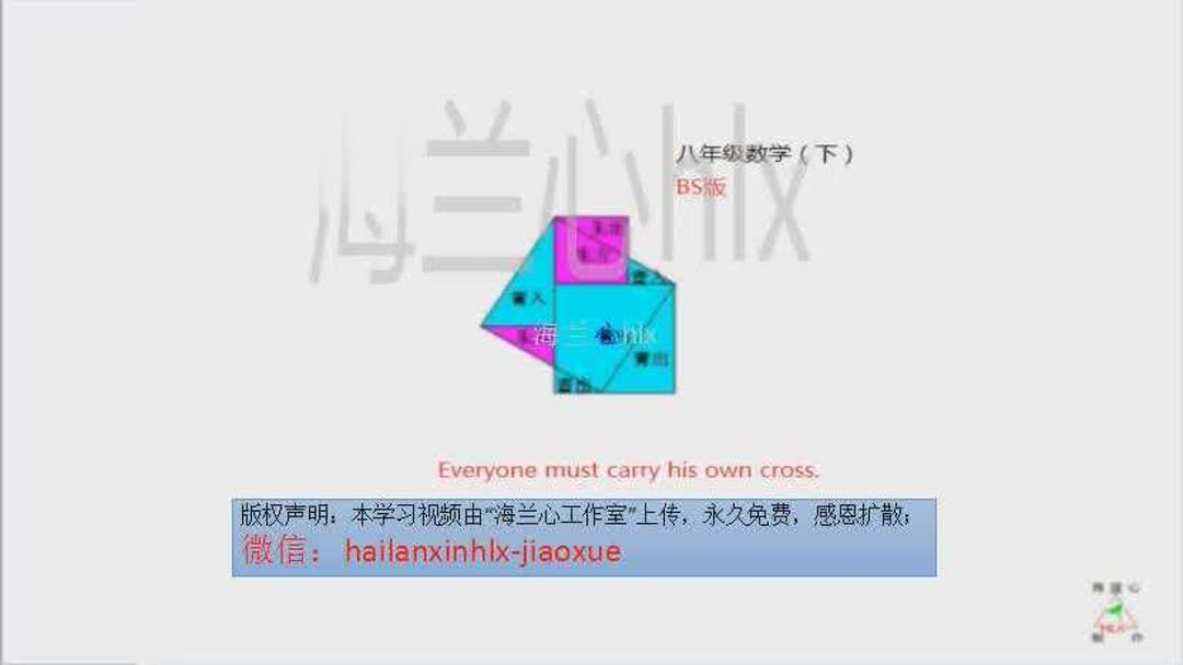 四因式分解:3公式法之平方差公式(1)