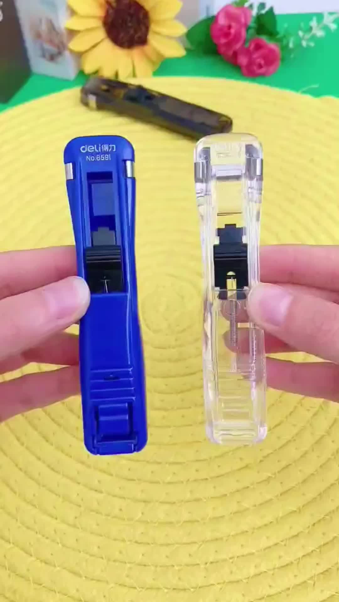 能代替订书机使用的推夹器,收纳试卷整理文件夹零食,还可以重复使用(.