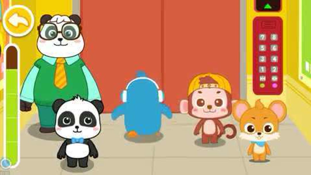 宝宝巴士__儿童日常安全教育-_教孩子们安全使用电梯与逃生出