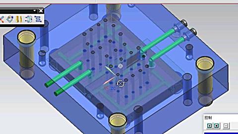ug塑料模具设计MW-2-3-03动模水路——注塑模向导MoldWizard