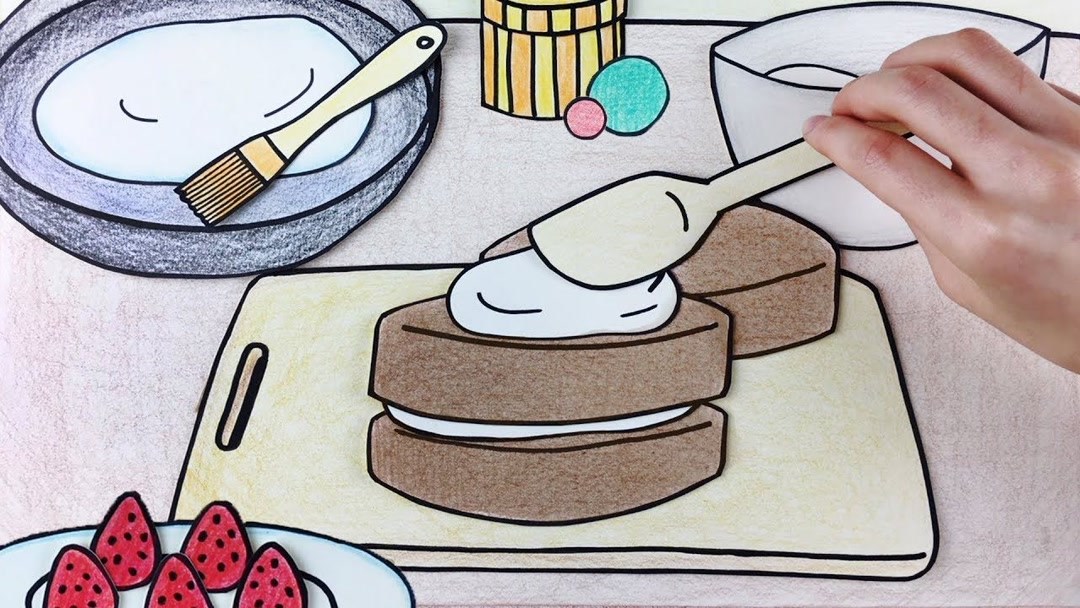 创意定格动画:亲手做一款你喜欢的蛋糕吧!