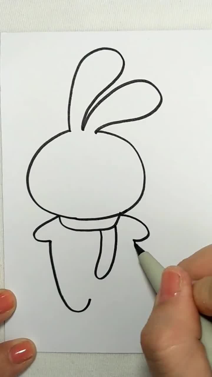 简单画兔子~精彩好玩视频