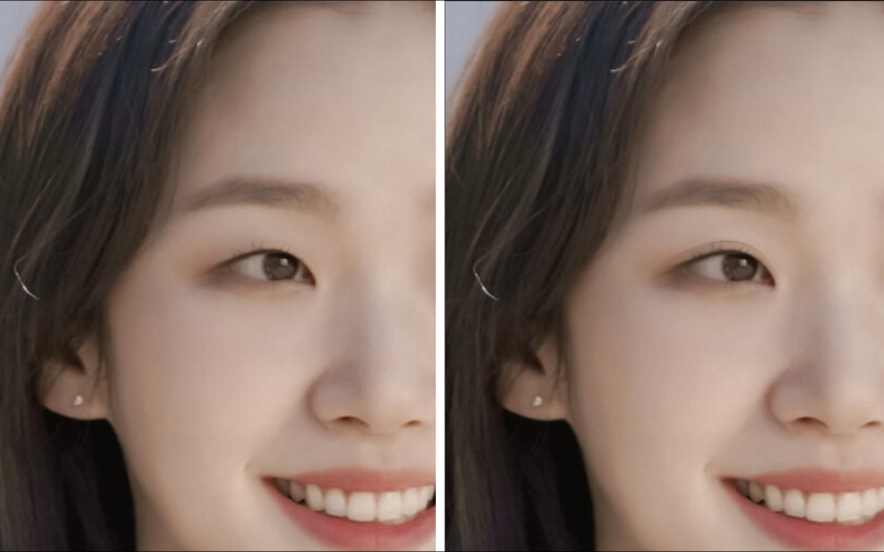 PS实例——绘制完美的双眼皮