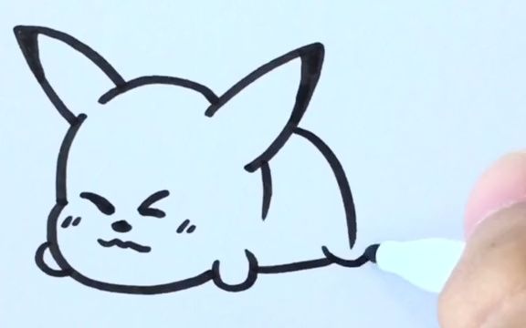 【绘画】可爱的皮卡丘画法