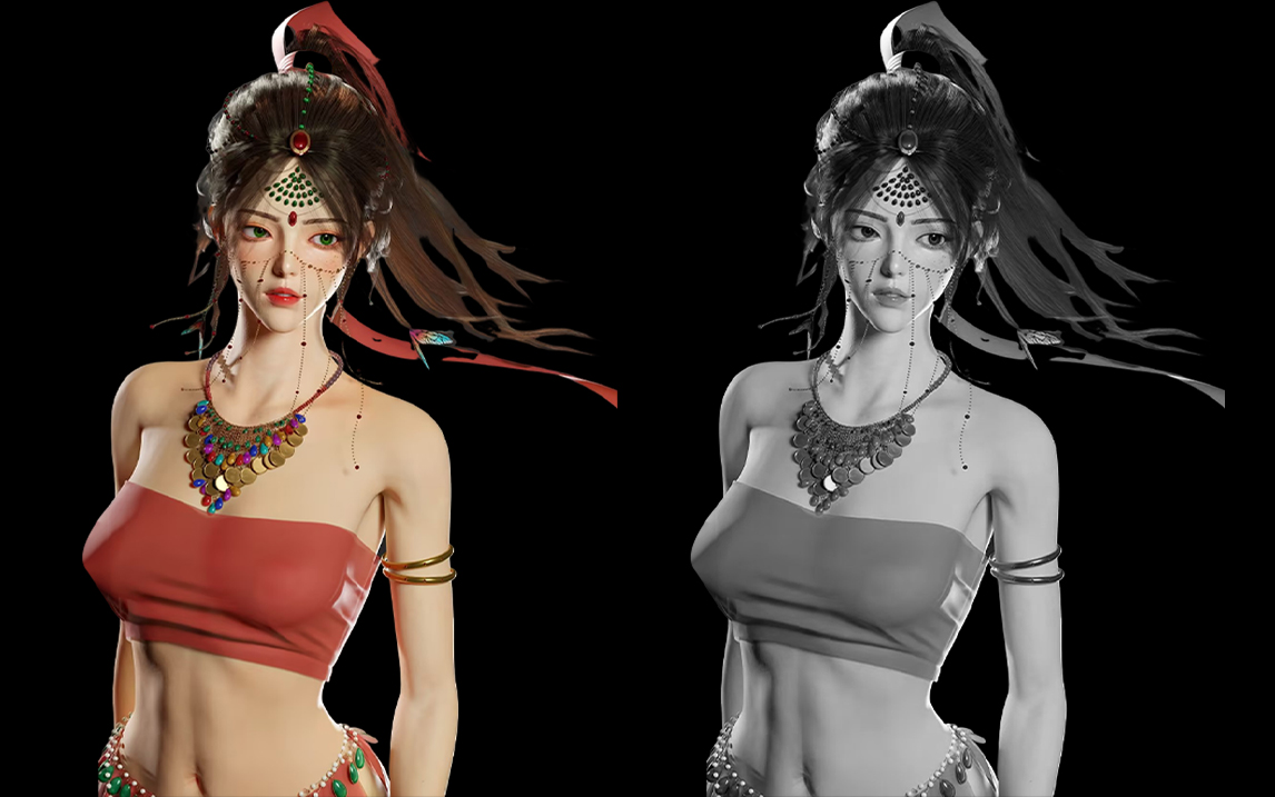 【3D】小巧玲珑 极致诱惑!zbrush风铃公主3D建模 zbrush女性人物角色...