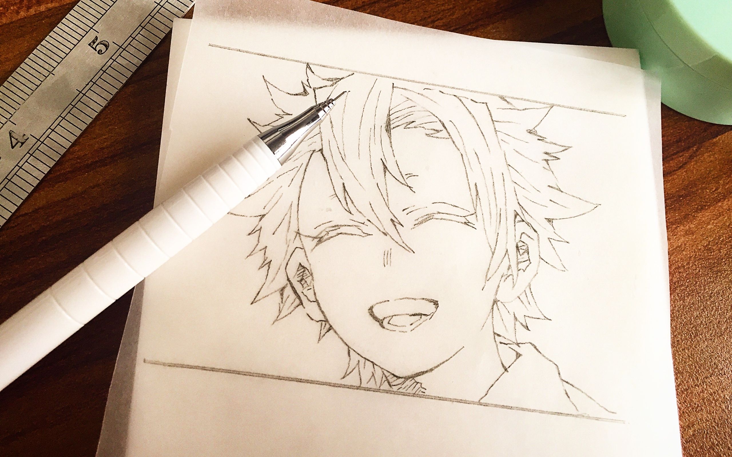 【少年风柱】手抖星人橡皮章描图&转印过程+经验分享,还有些碎碎念...