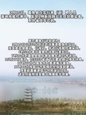 ...鄂人员落地核酸检测中,发现1例新冠肺炎无症状感染者,系外省货车司机