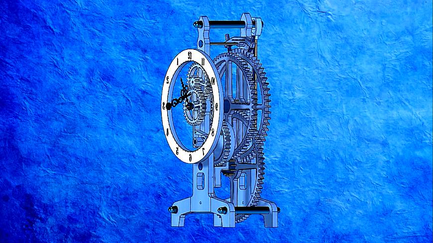 复古时钟的装配结构