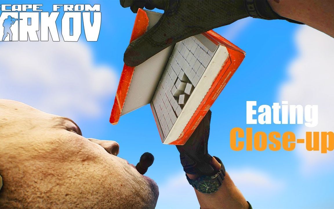 【逃离塔科夫】逃离塔科夫全食物使用动画特写 4K(PMC超人正常模式)
