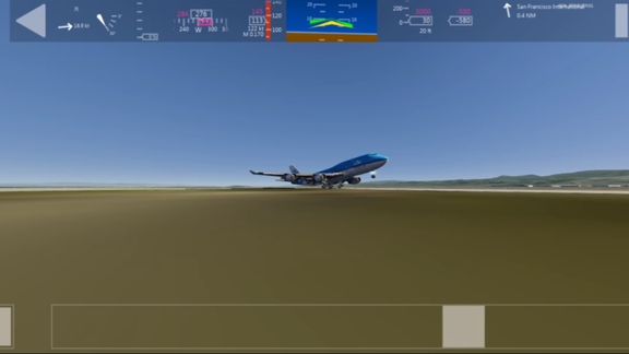 模拟飞行2020,波音747,(假)软降。