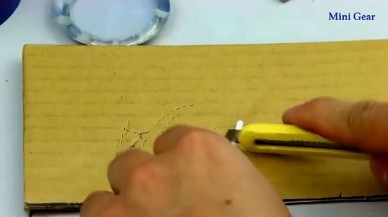 手工艺,DIY创意制作迷你洗衣机,内置滚筒可运行