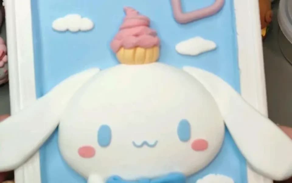 超可爱的玉桂狗粘土小画