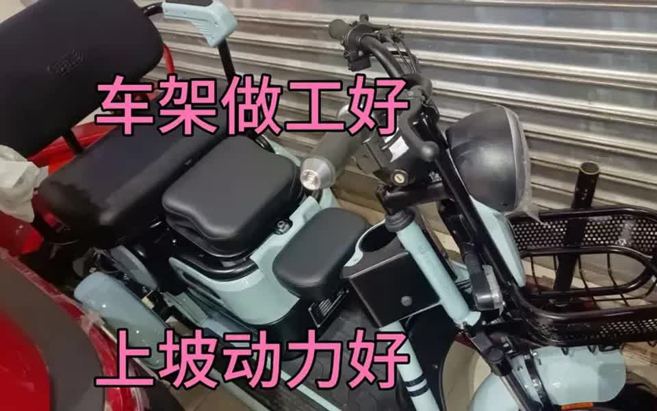 小巧玲珑款新能源电动三轮车,充一次电跑四五十公里,时速30多码