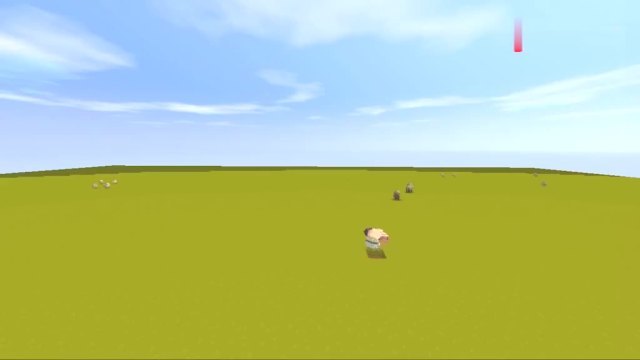 迷你世界:梦歌建造粉色地下城堡,一半在上面,一半埋在地下