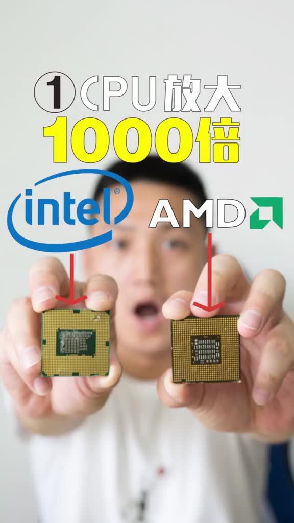 英特尔和AMD的CPU有何区别?放大1000倍对比(第一.