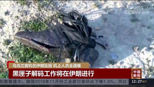 [中国新闻]乌克兰客机在伊朗坠毁 机上人员全遇难