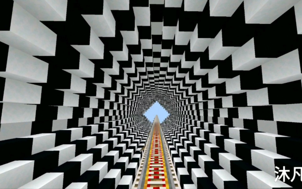 我的世界-简单的矿车视觉盛宴