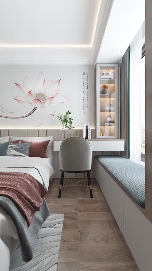 卧室不大,也可以造一个网红衣帽间