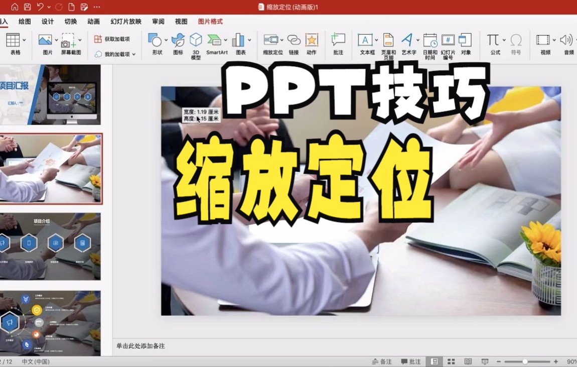 【PPT技巧】今天教你在PPT中利用图片格式做出缩放定位