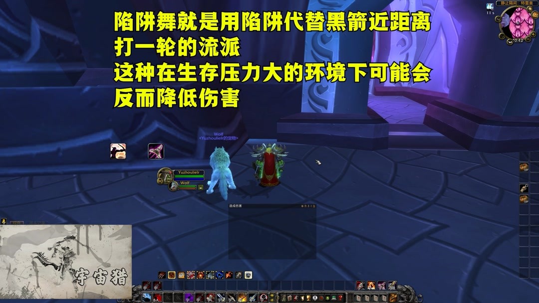 魔兽世界WLK 3.4 陷阱猛禽舞生存猎天赋雕文单体群体手法教学