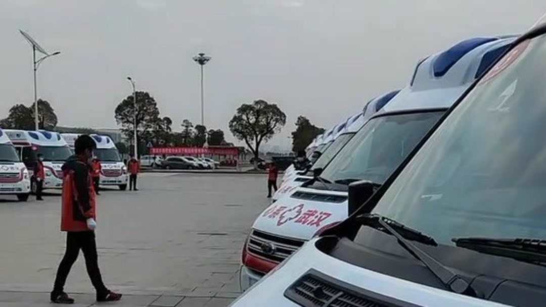 江铃向武汉捐赠福特全顺负压救护车发车仪式#战胜疫情dou行动