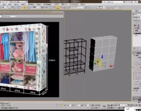 3DMAX室内设计教程之衣柜实体图片分析在进行建模基础篇