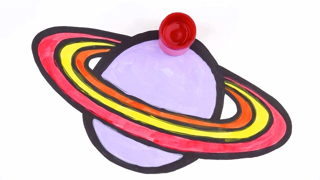 简笔画:宇宙中的小木星!你能画的出来吗?