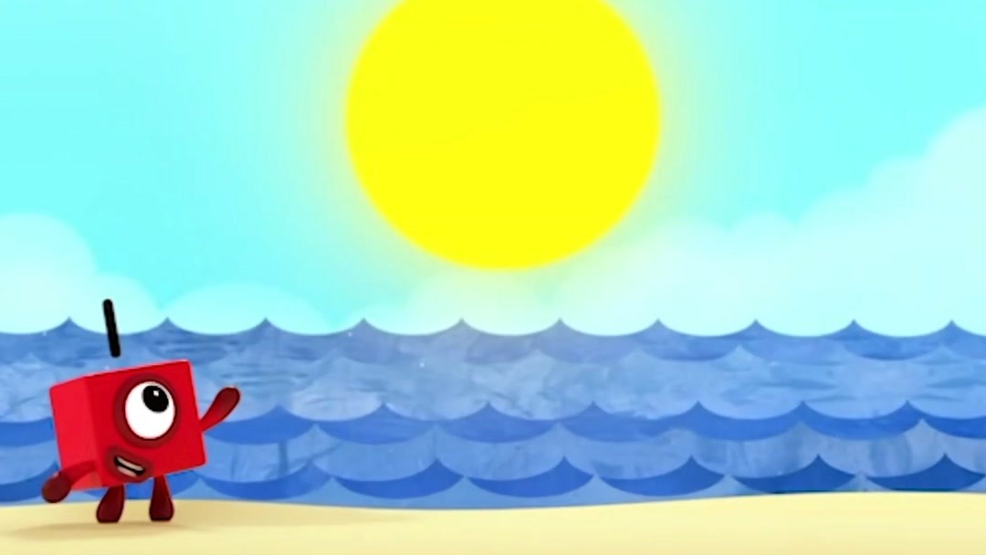 数字方块 趣味动画:小1教你认识1,小朋友身边有没有1的存在呢