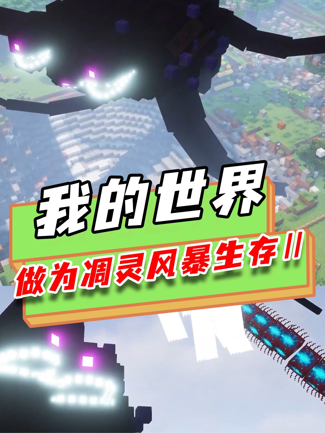 我的世界:做为凋灵风暴生存,开局遇到蜈蚣天灾,到底是敌是友?