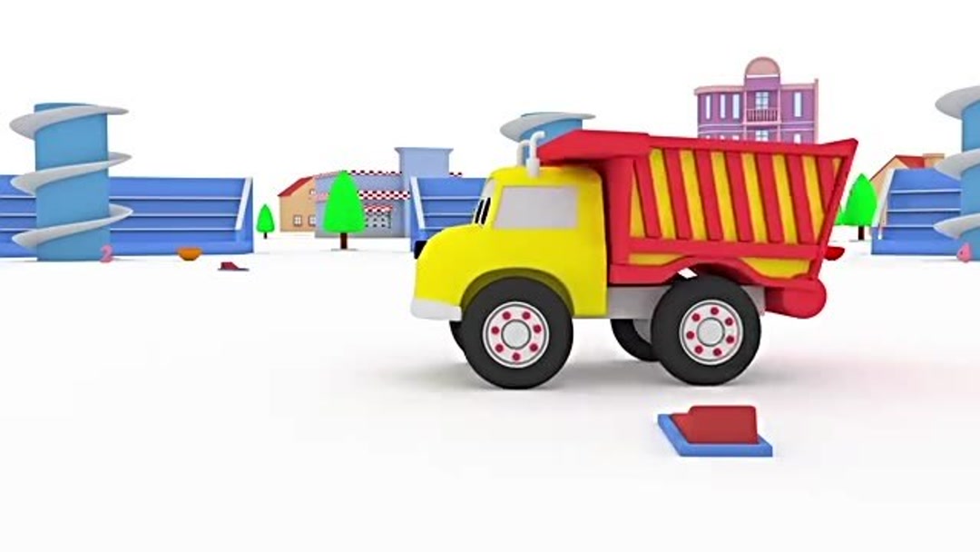 和翻斗车伊森学习 第6集 在滑梯学习数字