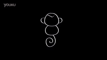 19-十万张儿童简笔画教程-动物-猴子