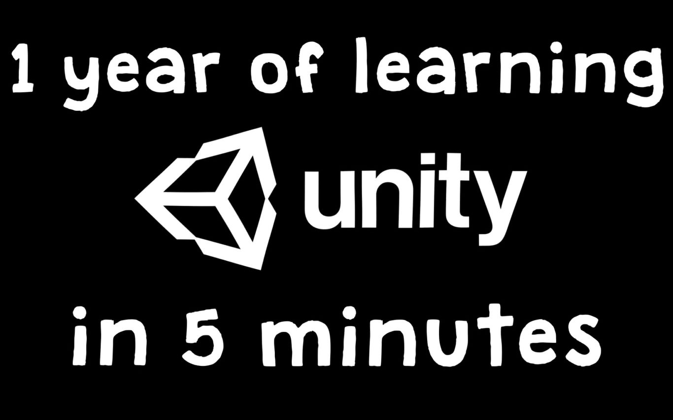 【学习心得】五分钟视频:一年学习Unity的经验