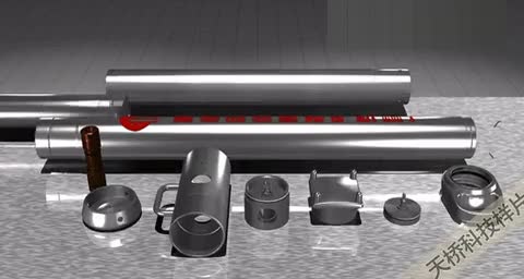 矿用单体液压支柱动画演示