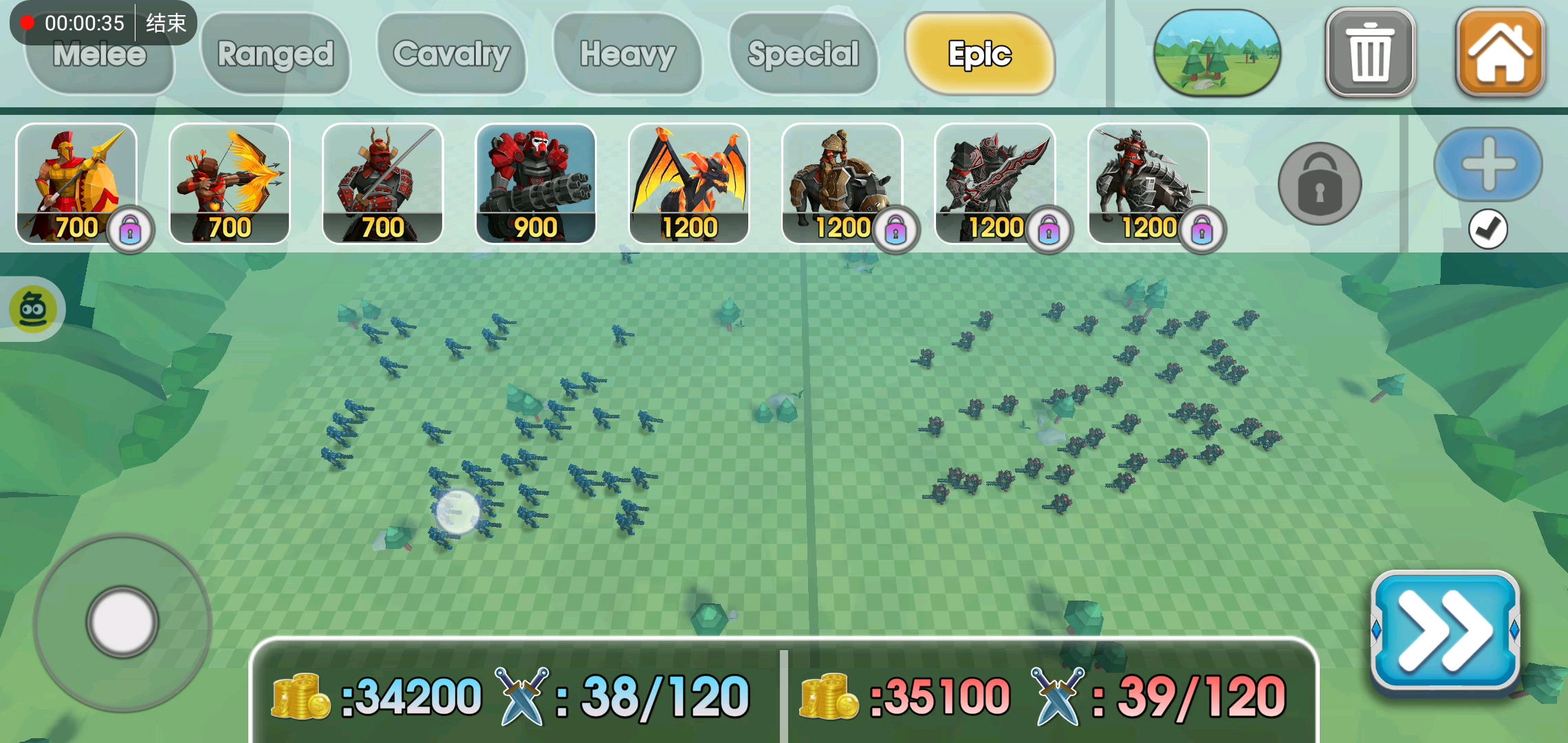 史诗级战斗模拟器。