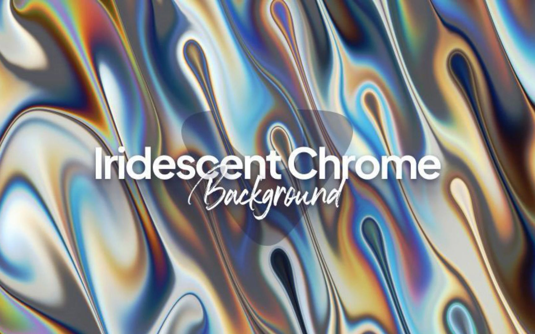 PS背景素材-彩虹色金属液体流动镀铬背景海报图片素材【3768】