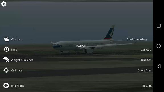 模拟国泰航空A330-300降落