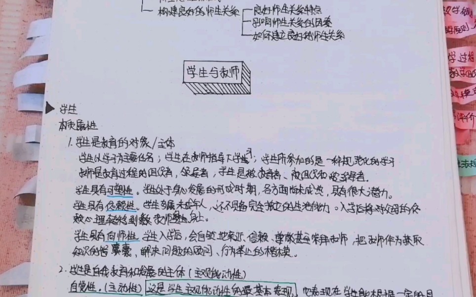【教师招聘】【教育综合知识】【学生与教师】自制自用 如果能对你...