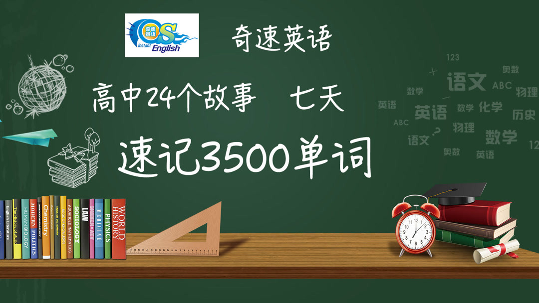 奇速英语24个故事速记单词第3讲