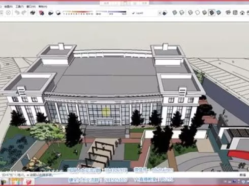 ...网※残疾人自主创业※零基础7天学会草图大师基础课程02 动画案例...