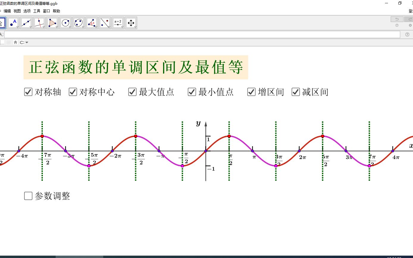 正弦函数的单调性最值等性质