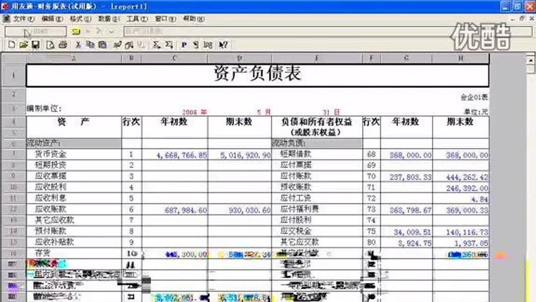 T3资产负债表