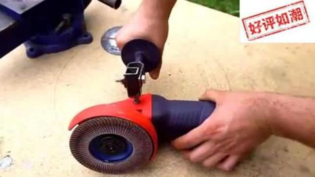 牛人将角磨机这样一改,许多工人用了都说好,真的太实用了!