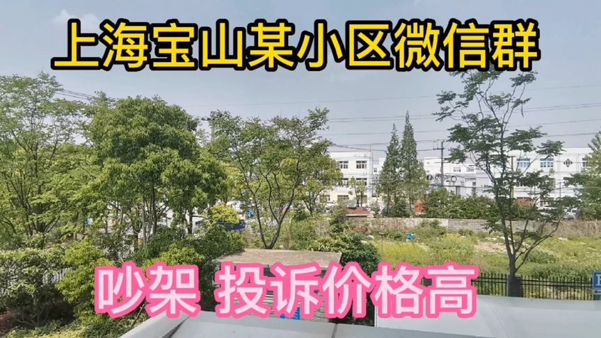 上海宝山某小区微信群里吵架,投诉超市价格高。疫情要互相理解。