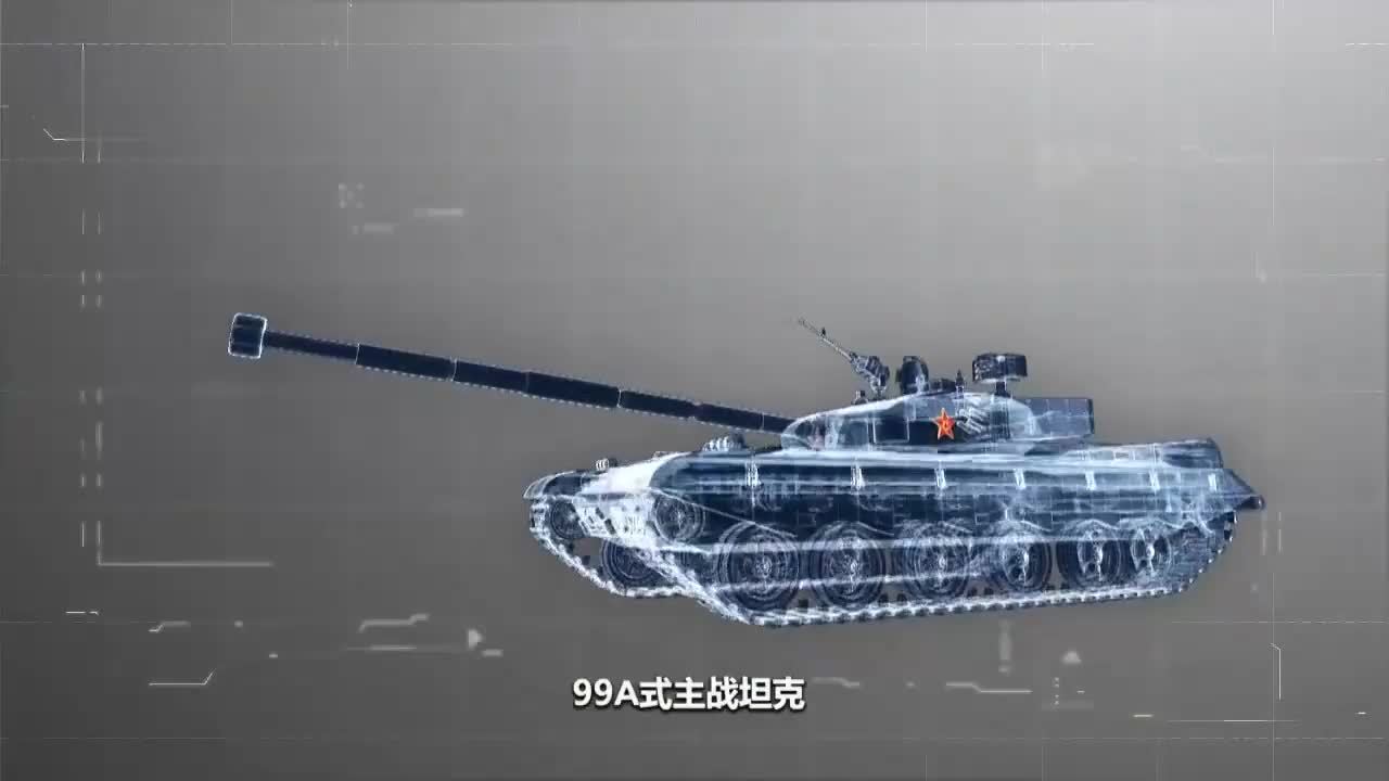 中国99A主战坦克机动性能测试 与越野车比拼