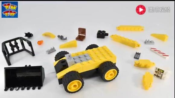 乐高定格动画:宝宝组装大吊车玩具
