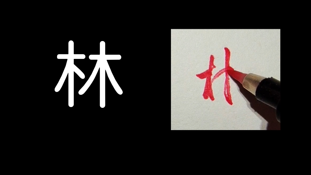 林字四体写法,你们喜欢写哪种?