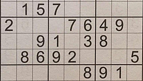 初级九宫数独讲解