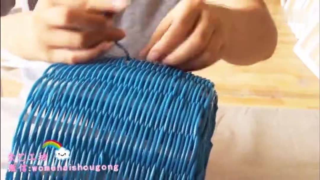 素艺工坊 编框软管教程 编收纳筐 脏衣篮视频教程 手工DIY教程
