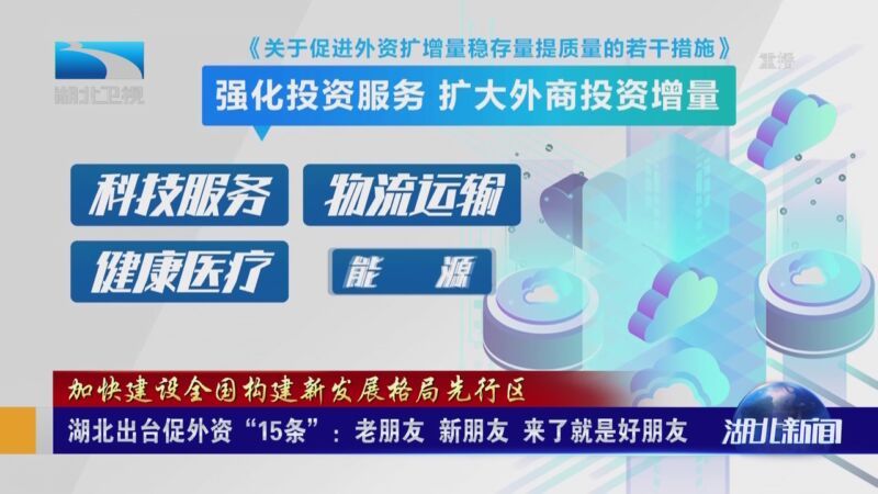 [湖北新闻]加快建设全国构建新发展格局先行区 湖北出台促外资“15条...