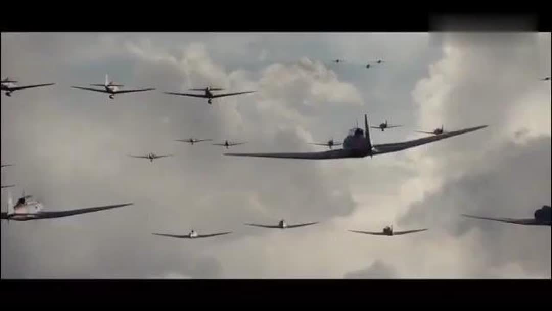 经典战争大片:岛屿报复大战,机群集体投放炸弹,现场一片火海